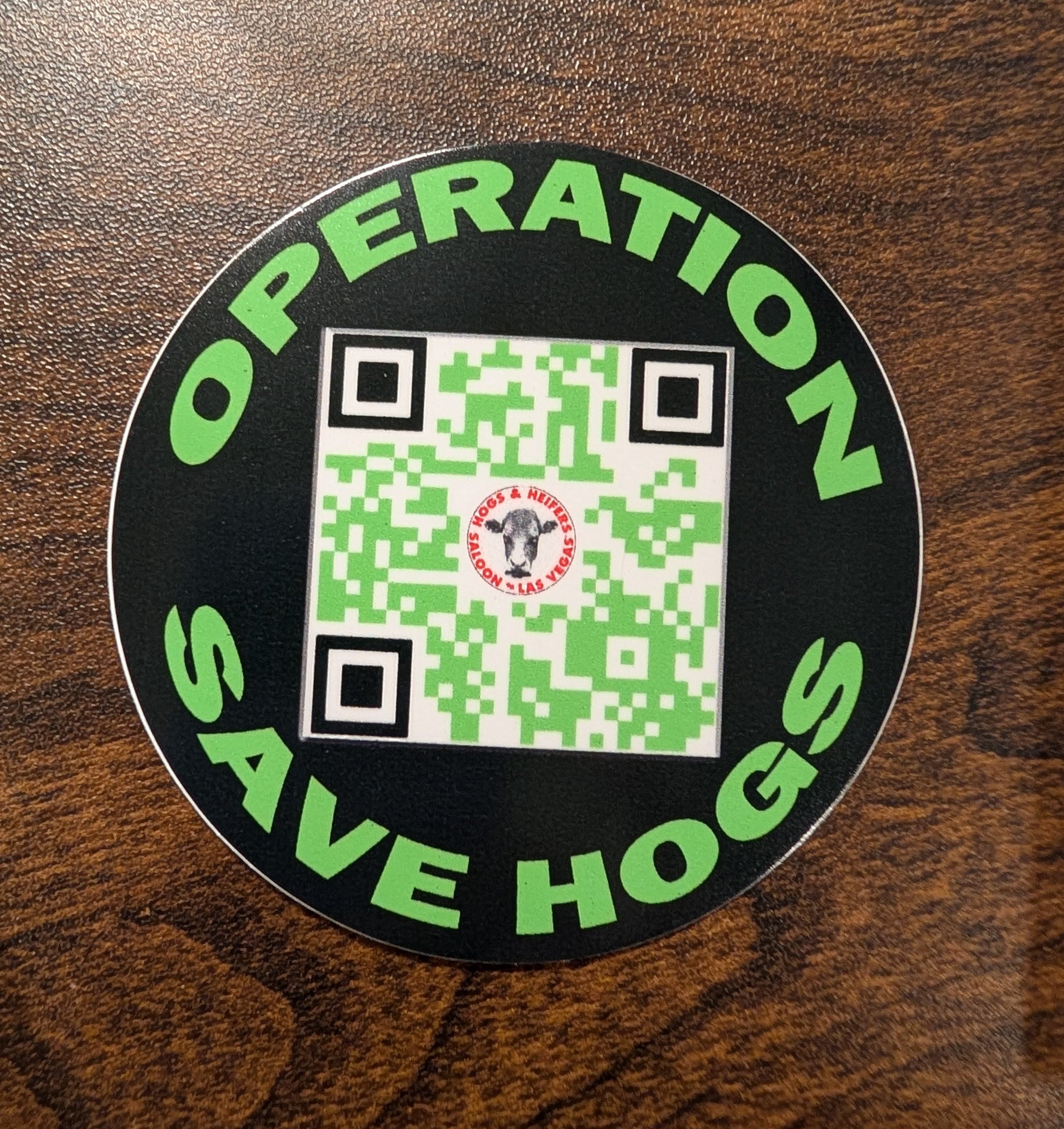 OPERATION SAVE HOGS STICKER | HOGS & HEIFERS SALOON LAS VEGAS
